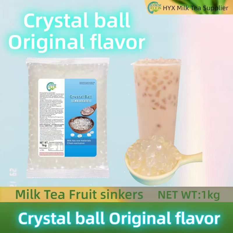 HYX CRYSTAL BALL 1KG PACK SINKERS FOR MILKTEA, FRUIT TEA AND OTHER ...