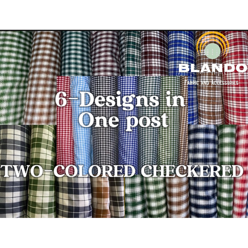 Checkered Two Color for Uniforms, Fashion,Table Covers, Costumes (Sold ...