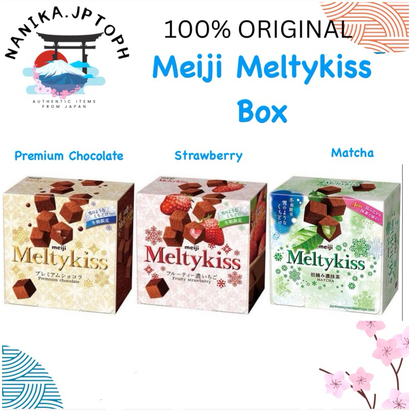 MEIJI Meltykiss Box Premium Chocolate, Strawberry, Matcha Original from Japan 🇯🇵 | Shopee ...