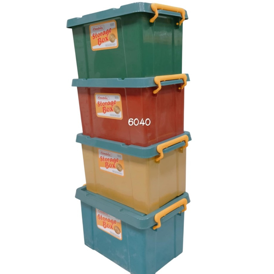 STORAGE BOX #6040 CENTRIX STORAGE BOX WITH SIDE CLIP COVER (50 LITERS ...