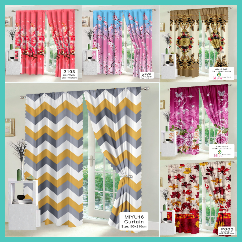 New Design 100x210CM Curtain For Window Kurtina Door Curtain Lace ...