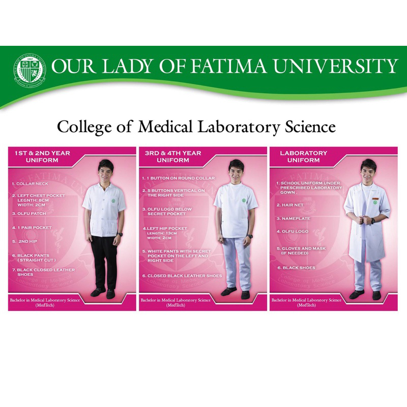QUALITY OLFU MEDTECH UNIFORM | FAST SHIPPING | OUR LADY OF FATIMA ...