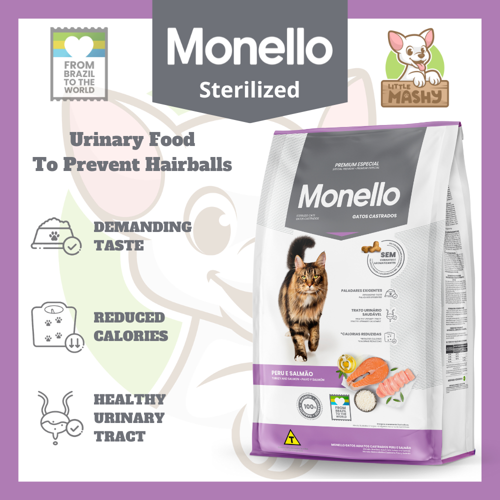 Monello Sterilized Urinary 1kg Cat Food (Orig Pack) | Shopee Philippines