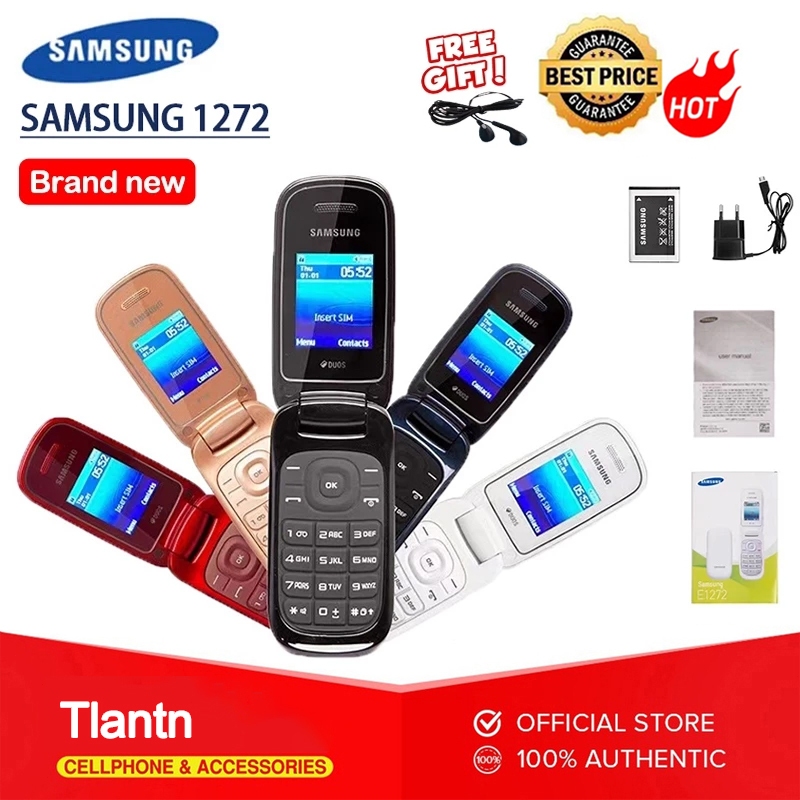 Original Sam,sung E1272 Flip Phone Keypad Phone GSM 2G Keypad Cellphone ...
