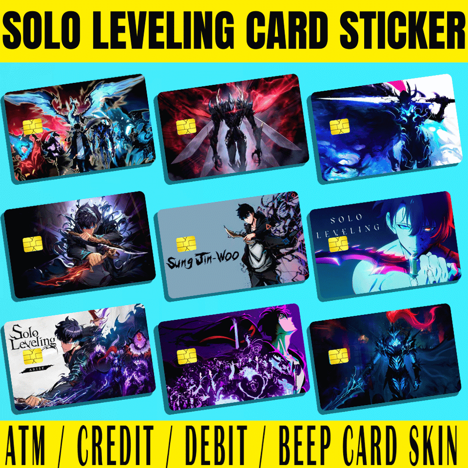 SOLO LEVELING PART 1/2 - (SKIN CARD STICKER) ATM/CREDIT/DEBIT/BEEP ...