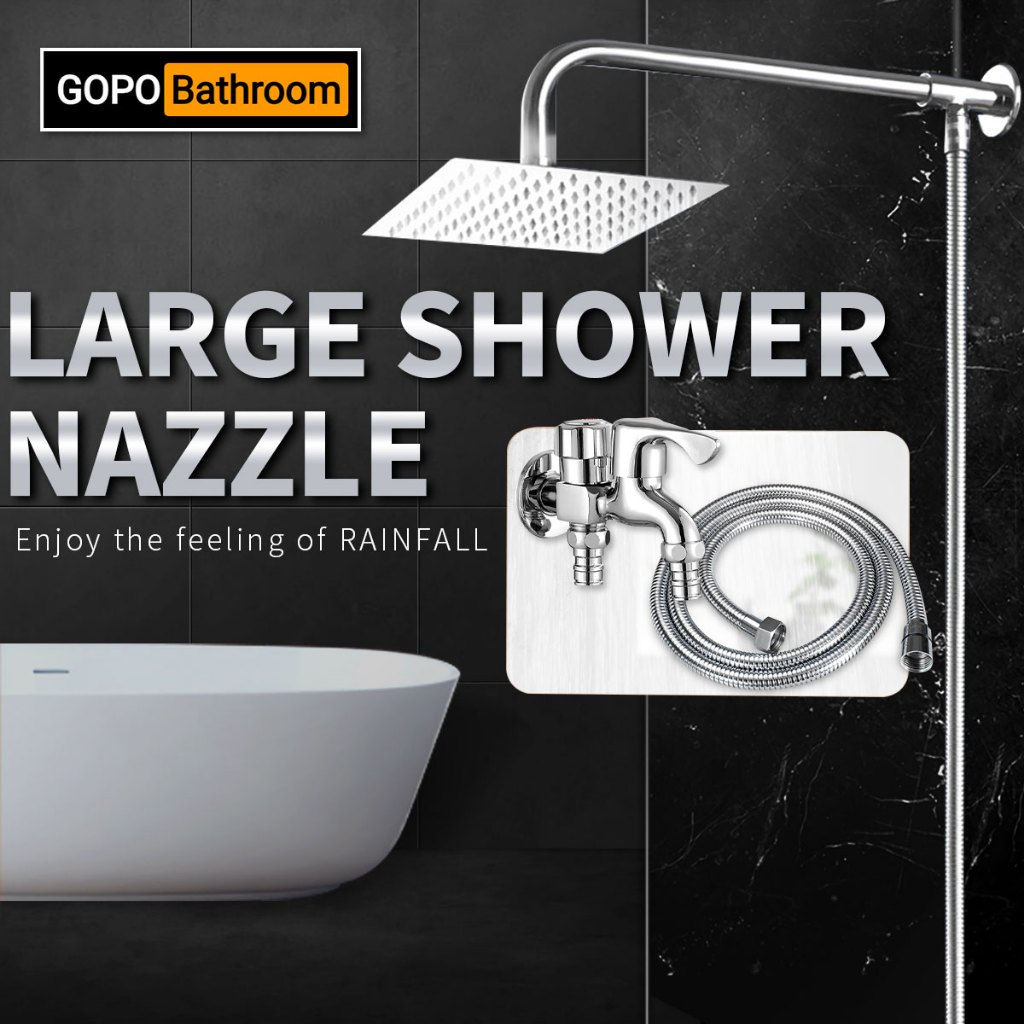High quality Stainless Steel 304 Shower Set With Two Way Faucet Full ...
