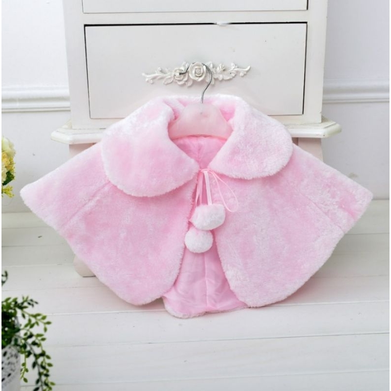 PRINCESS SARA - Girls Fur Cape Formal Princess Flush Cloak | Shopee ...