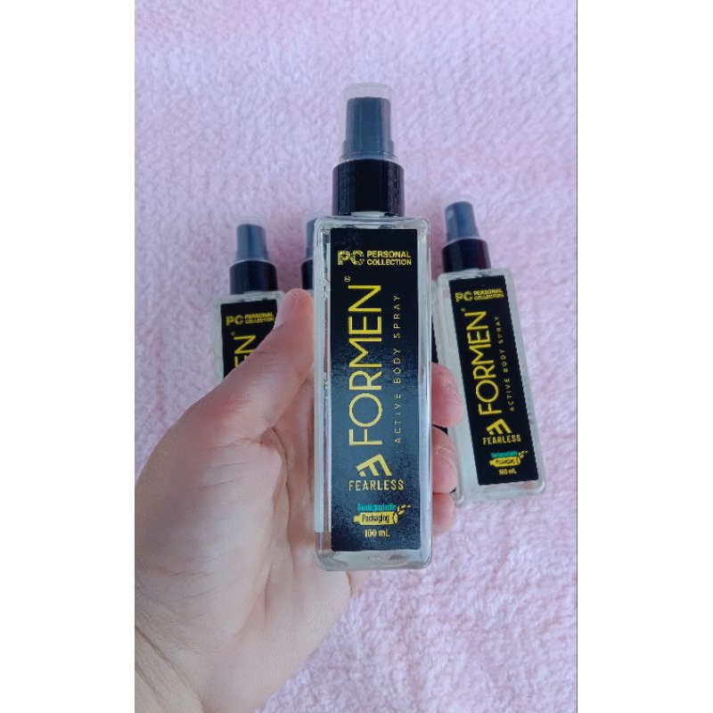 FORMEN ACTIVE BODY SPRAY FEARLESS 100ML 1PC | Shopee Philippines