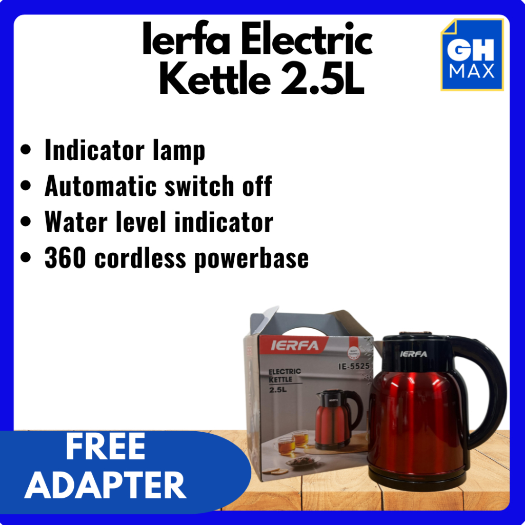 Ierfa Electric Kettle 2.5L | Shopee Philippines