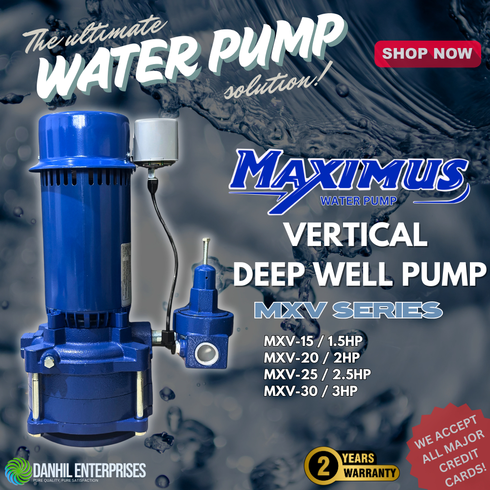MAXIMUS Vertical Deep Well Pump Buy 1 unit any size and Get free 1 MAXIMUS WELDING INVERTER ...