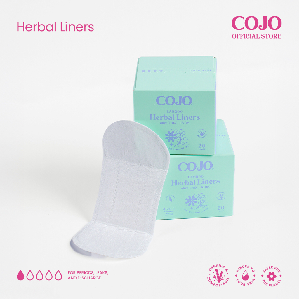 COJO Organic Bamboo Herbal Liners (20/box) | Shopee Philippines