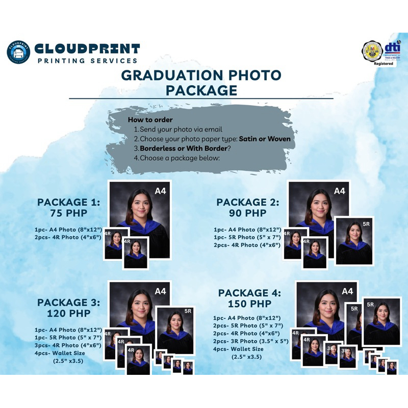 Graduation Picture Package Affordable HighQuality | Shopee Philippines