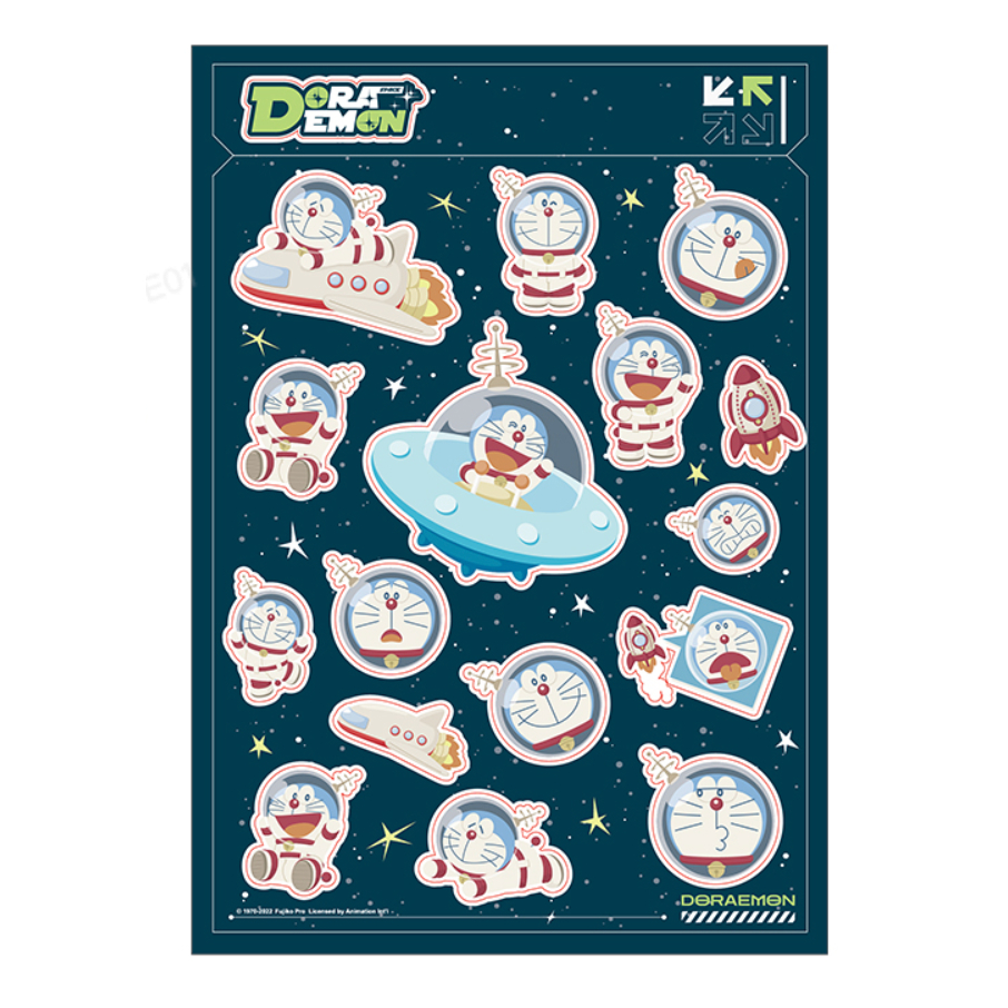 Rock Space Doraemon Cute Sticker Decorative Cartoon Stickers for ...