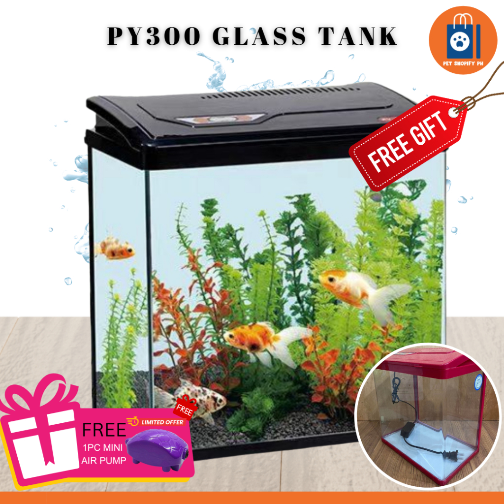 INFINITY FISH TANK AQUARIUM WITH LED LAMP AND MOTOR (PY-300) | Shopee ...