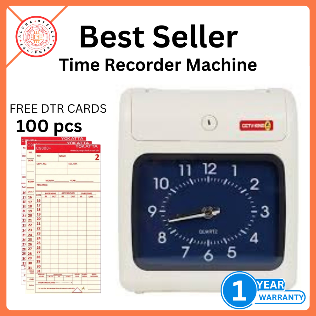 Best Seller Time recorder machine, Bundy clock machine, DTR machine ...