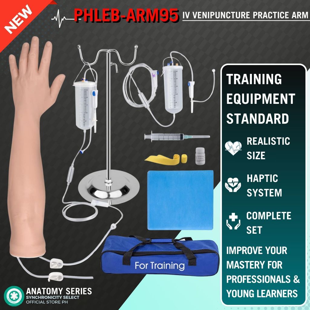 PHLEB-ARM95 Intravenous Practice Arm, Phlebotomy Practice Kit, IV ...