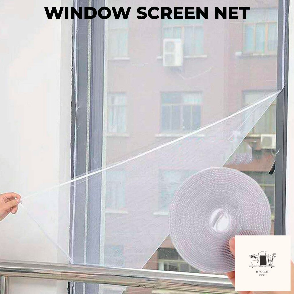 RH Window Net Anti-Mosquito Cockroach Screen Velcro Self-Adhesive ...