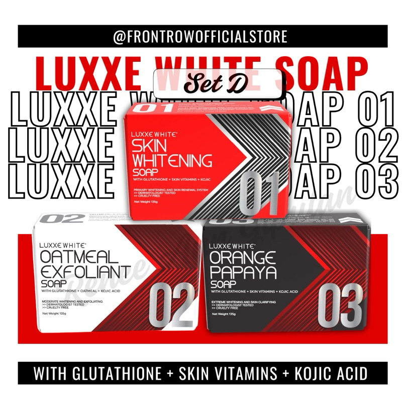 LUXXE WHITE SOAPS SET (3 PCS) | Shopee Philippines