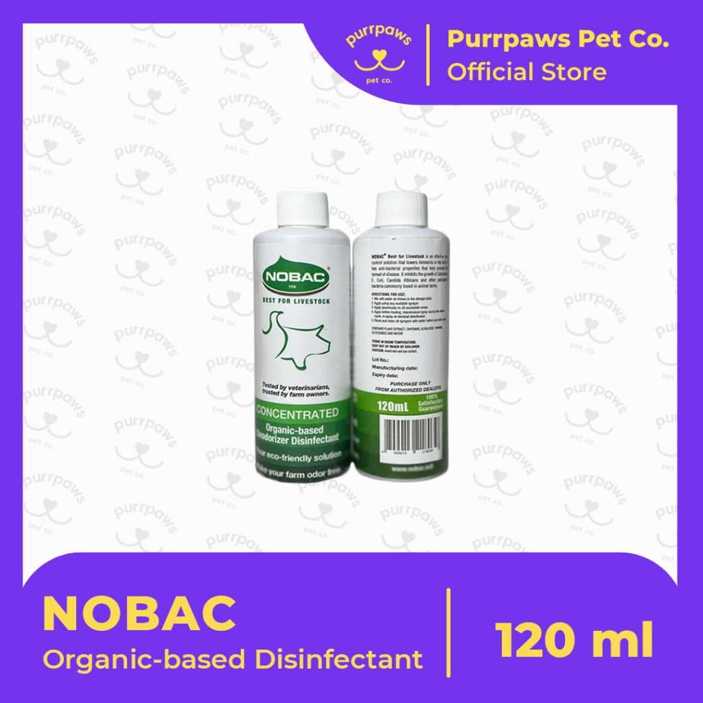 Nobac Organic-Based Deodorizer and Disinfectant (120 ml) | Shopee ...