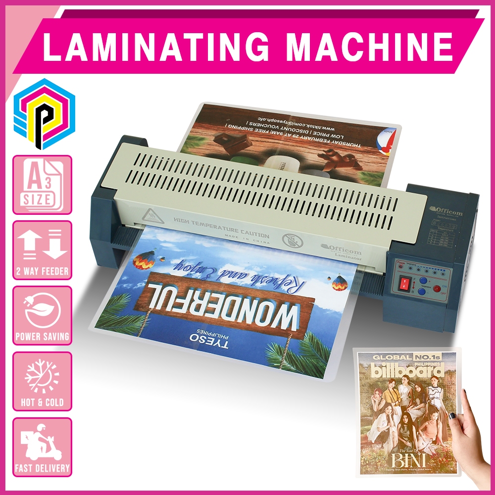 Officom 320 Laminating Machine A3 Hot and Cold Reverse Heavy Duty Laminating Machine | Shopee ...