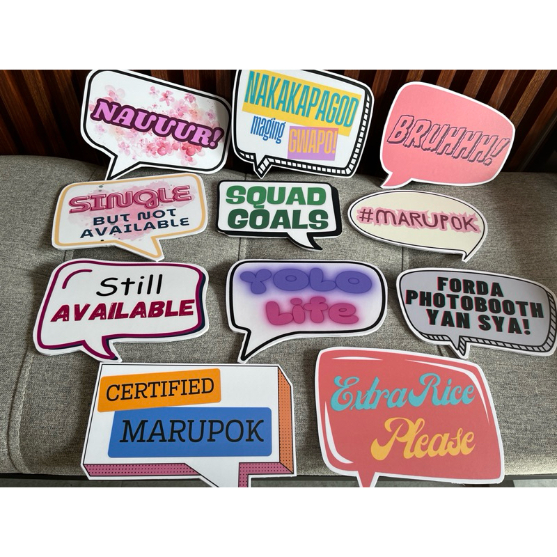 Photobooth Props Sintraboard Unique Modern Designs | Shopee Philippines