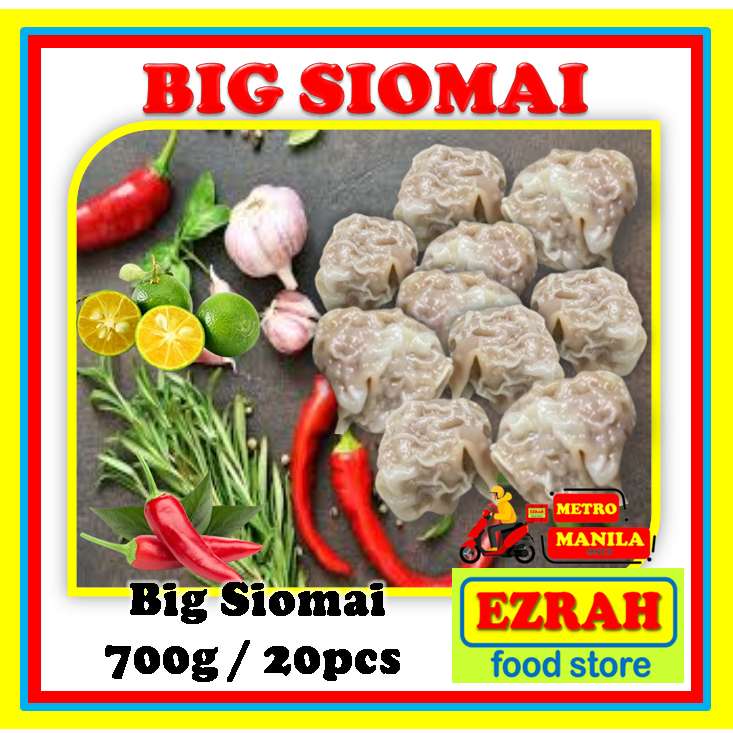 BIG Siomai Pork White 700g / 20pcs Siomai Capital | Shopee Philippines