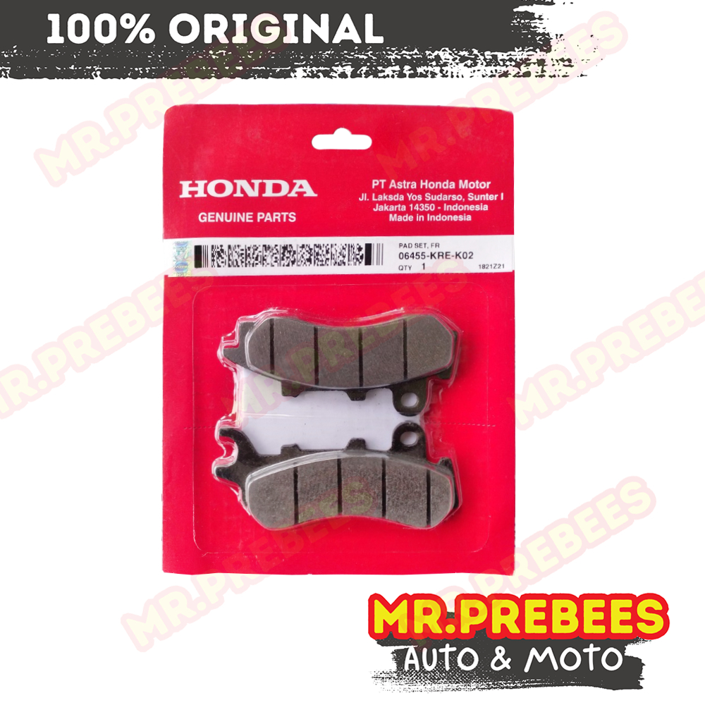 HONDA Brake Pad for ADV/PCX 150 & 160 CBS - FRONT (06455-KRE-K02 ...