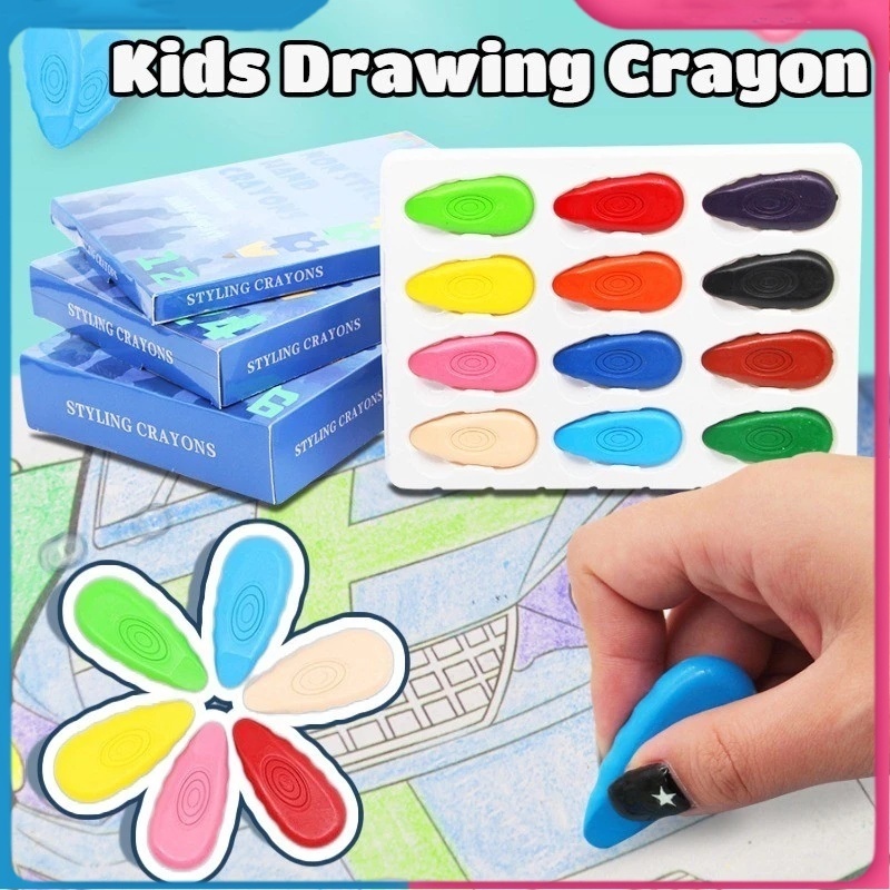 12/24/36 Color Children's Water Drop Crayon Set Non-toxic Washable ...