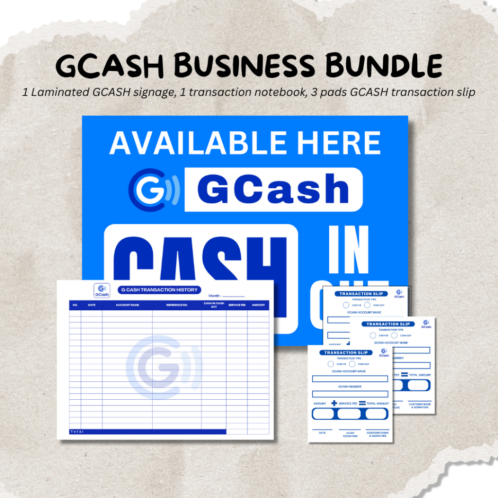 GCASH Business Bundle (1PC Laminated GCASH signage, 1 transaction ...
