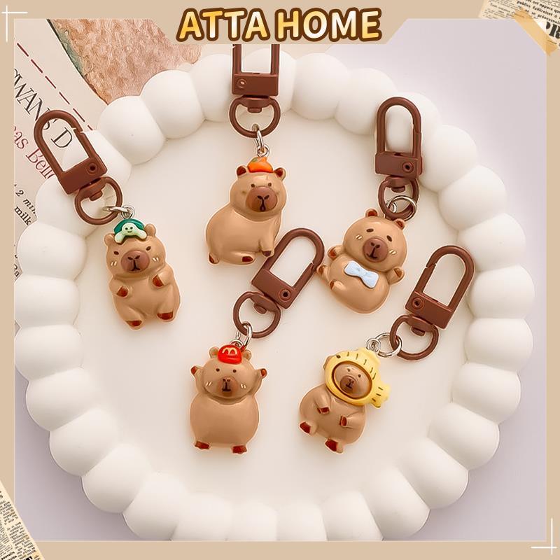 1PC INS Cartoon Capybara Keychain Bag Schoolbag Pendant Cute Mini ...