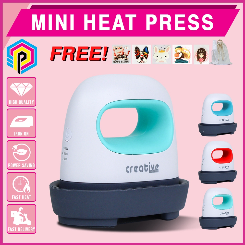 Creative Mini Heat Press Iron for T-Shirts and Craft Projects Compact ...