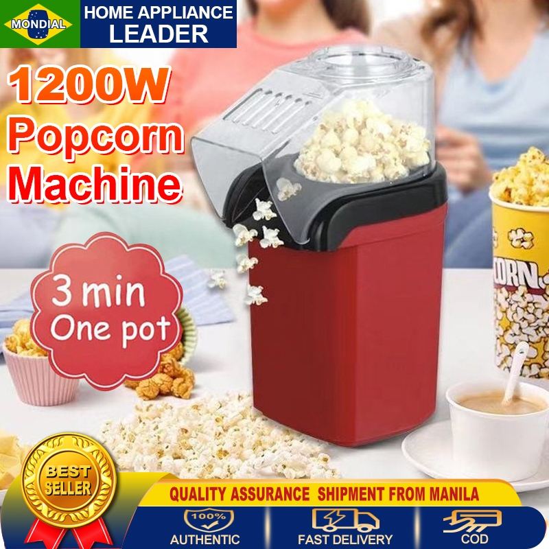 Automated Popcorn Maker Machine Portable 2L Mini Electric Popcorn ...