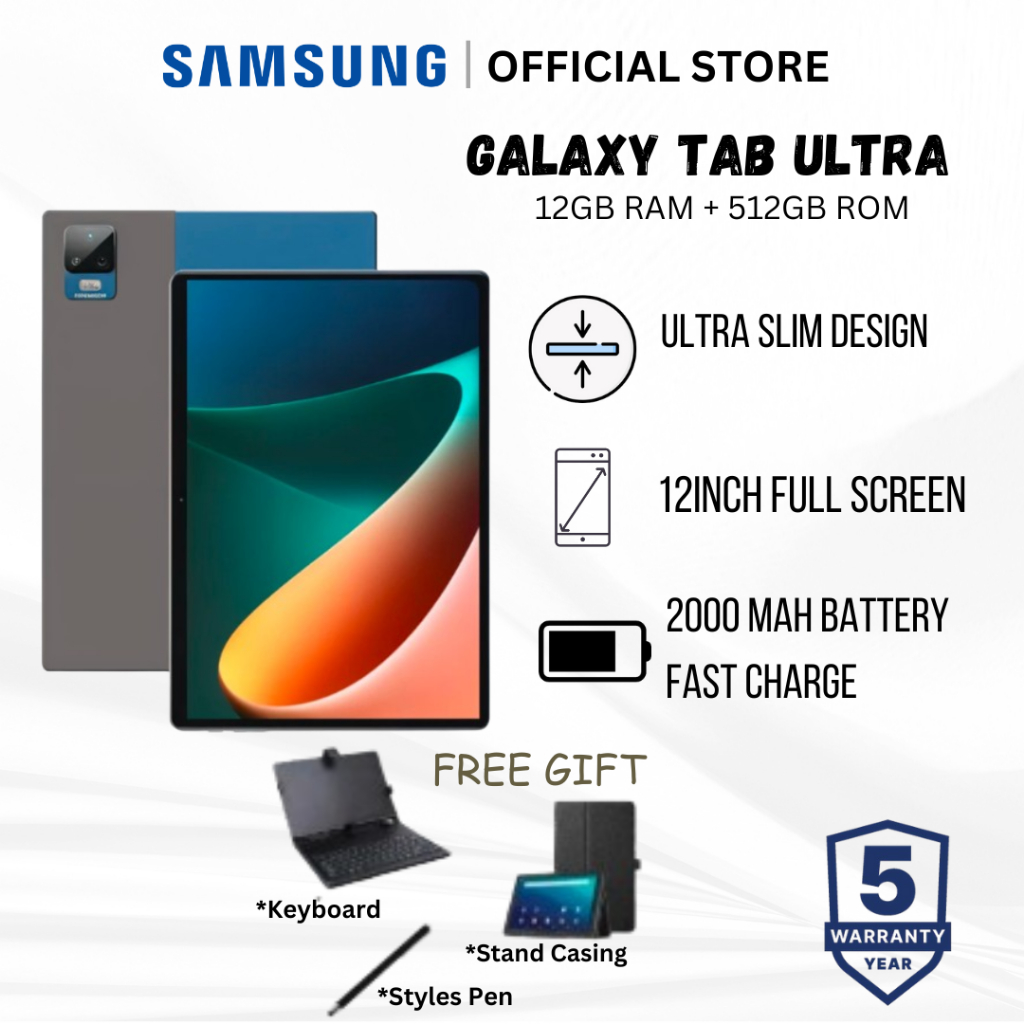 Tablet P70 12 Inch 𝐀𝐧𝐝𝐫𝐨𝐢𝐝 𝟏𝟑.0 16GB RAM 512GB ROM Dual SIM 5G LTE WiFi ...