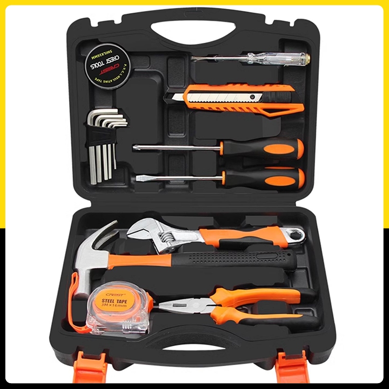 C&K 14 PCS Household Tools Set Tool Box Hand Tools Kit Assorted Set For ...