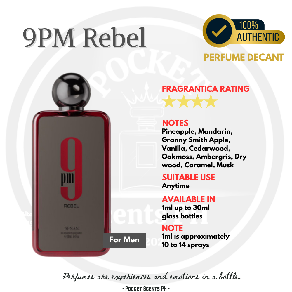 9PM Rebel - 1ml to 5ml - [PERFUME DECANT] | Shopee Philippines