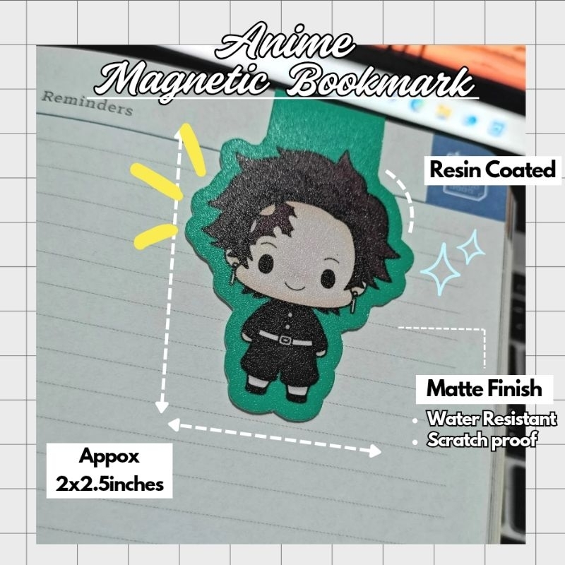 Demon Slayer Magnetic Bookmark | Anime Bookmark | Souvenir | Shopee ...