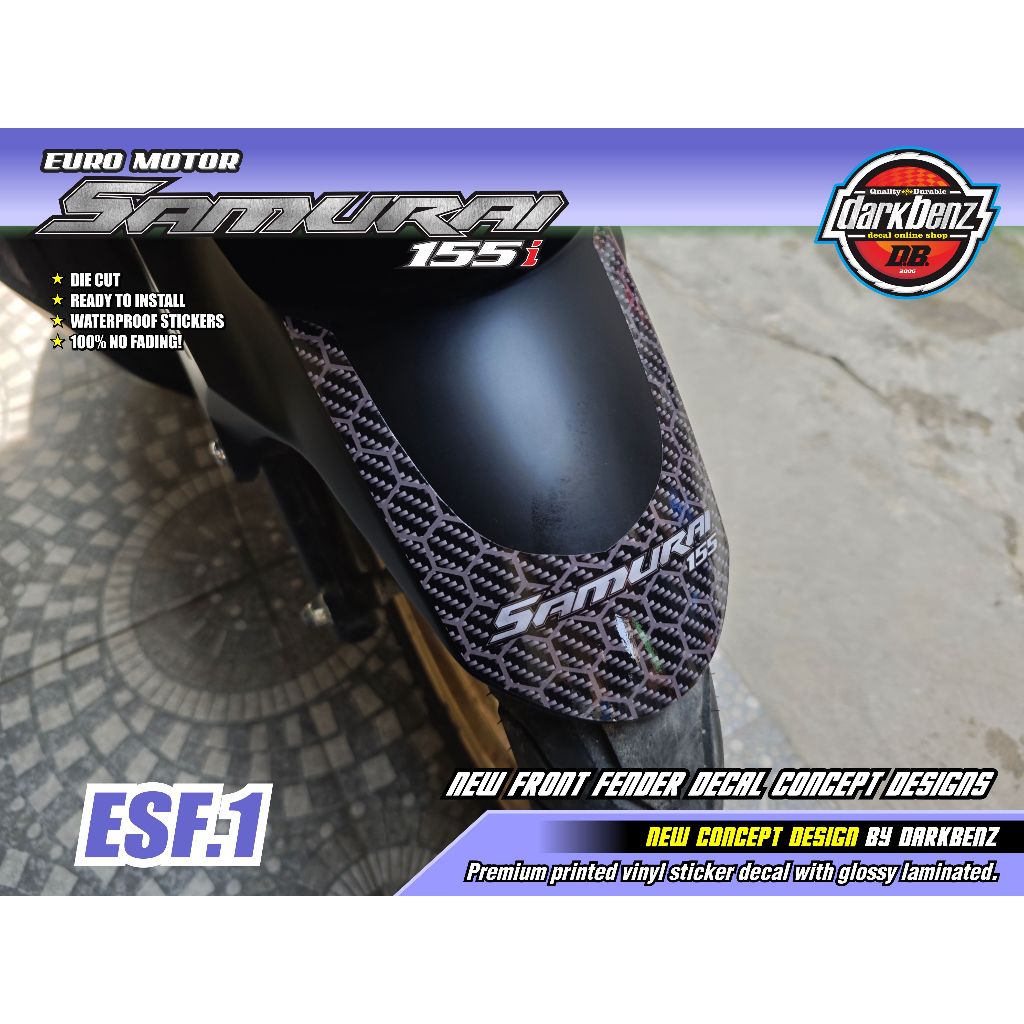 Euro Motor Samurai 155i New Front Fender Concept Quality Printed ...