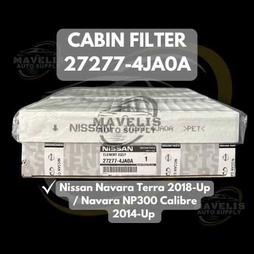 Cabin Filter 27277-4JA0A Nissan Navara Terra 2018-Up / Navara NP300 ...