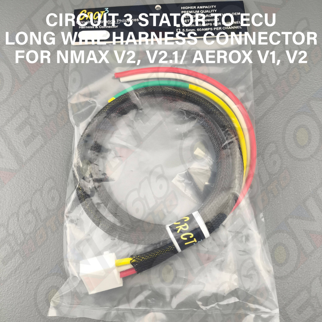 CIRCUIT 3 STATOR TO ECU LONG WIRE HARNESS CONNECTOR FOR NMAX V2, V2.1 ...