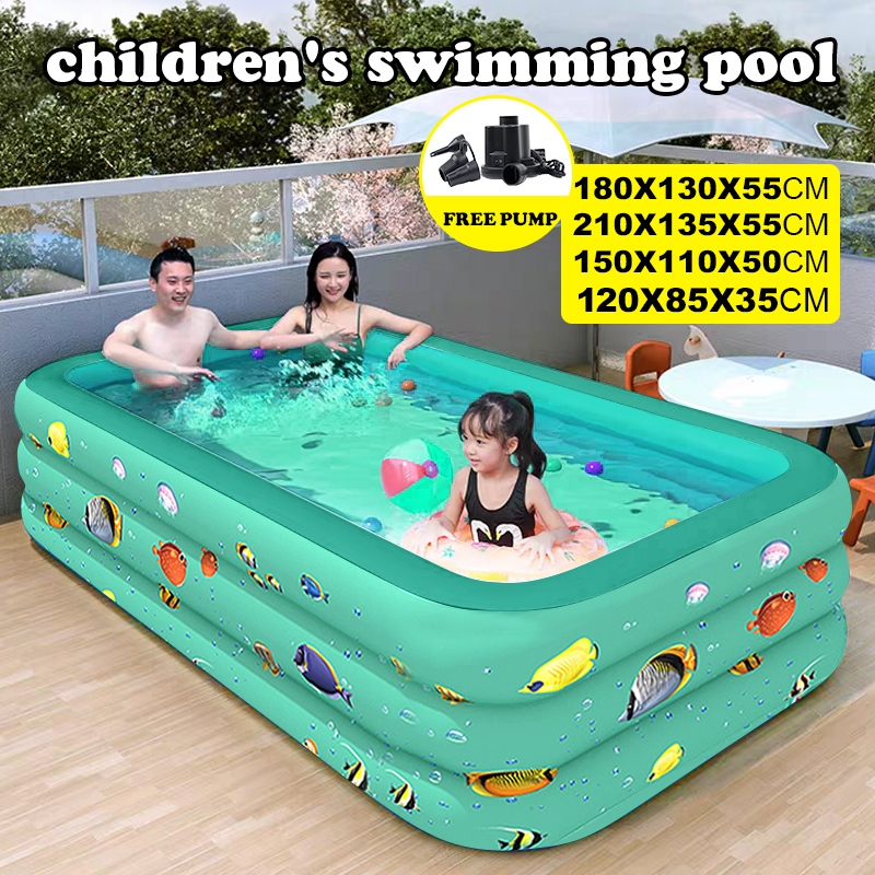 Large Inflatable Swimming Pools for Kids and Family Portable Outdoor ...