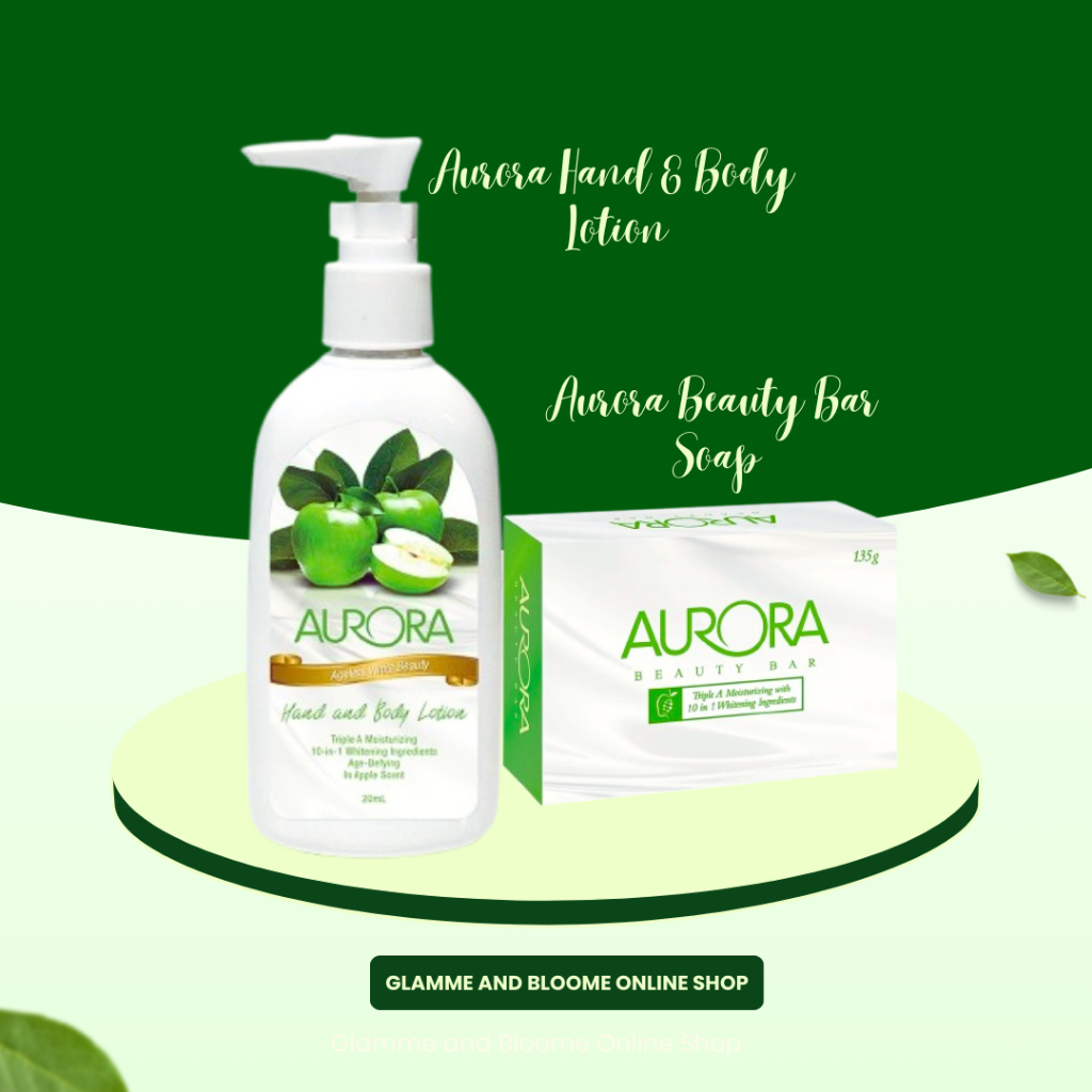 AURORA HAND & BODY LOTION 200ML 10-IN-1 WHITENING / AURORA BEAUTY BAR ...