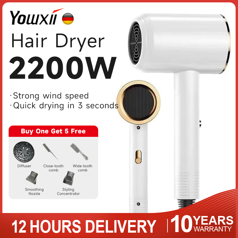 Yowxii Blower Hair Dryer Foldable Hair Dryer Portable Blower ...