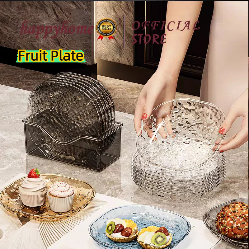 8PCS/SET Fruit Plate Fruit Plate Dessert Plate High Quality Snack Bowls ...