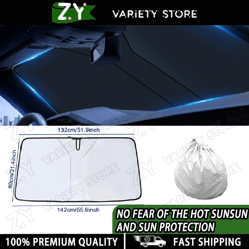 Car Windshield Sunshade Cover Upgraded Foldable Front Window Heat ...