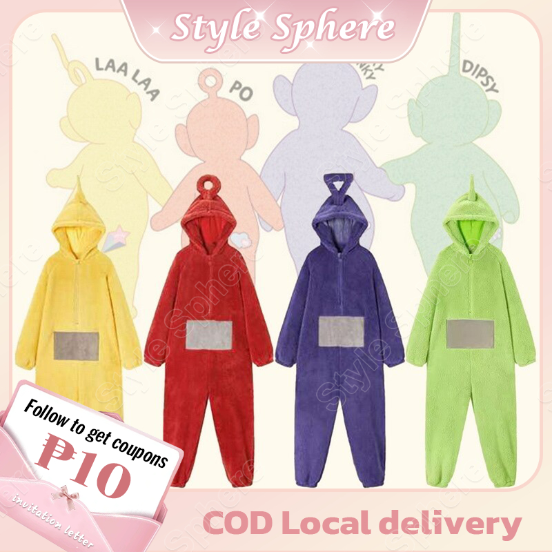 Teletubbies Cosplay Costume Unisex pajamas Party Cosplay Dipsy Laa Po ...