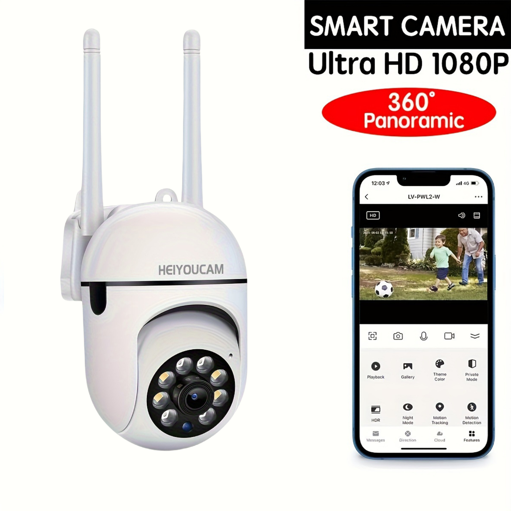 [NEW ARRIVAL] HEIYOUCAM 1080P Outdoor 360° Pan/Tilt Security WiFi6 IP ...