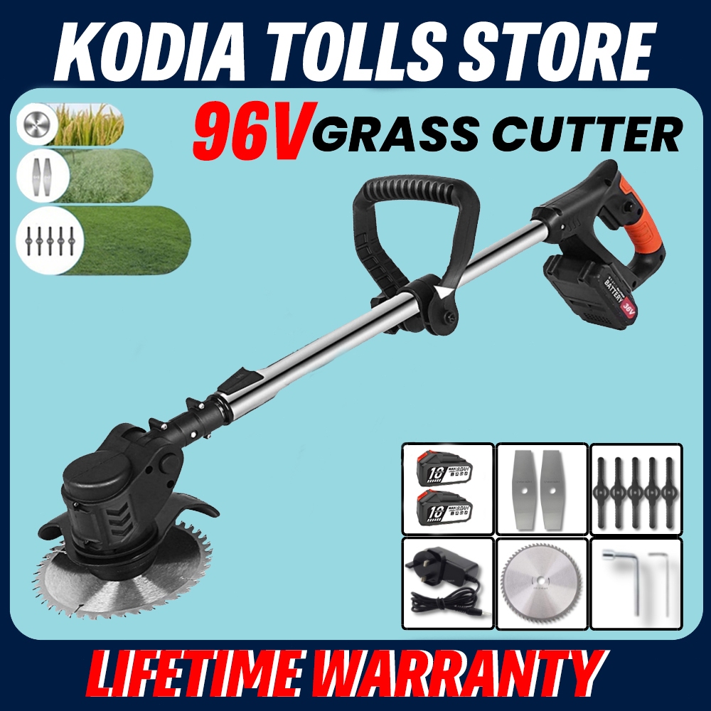 Cordless Lawn Mower Rechargeable Electric Grass Cutter with Lithium ...