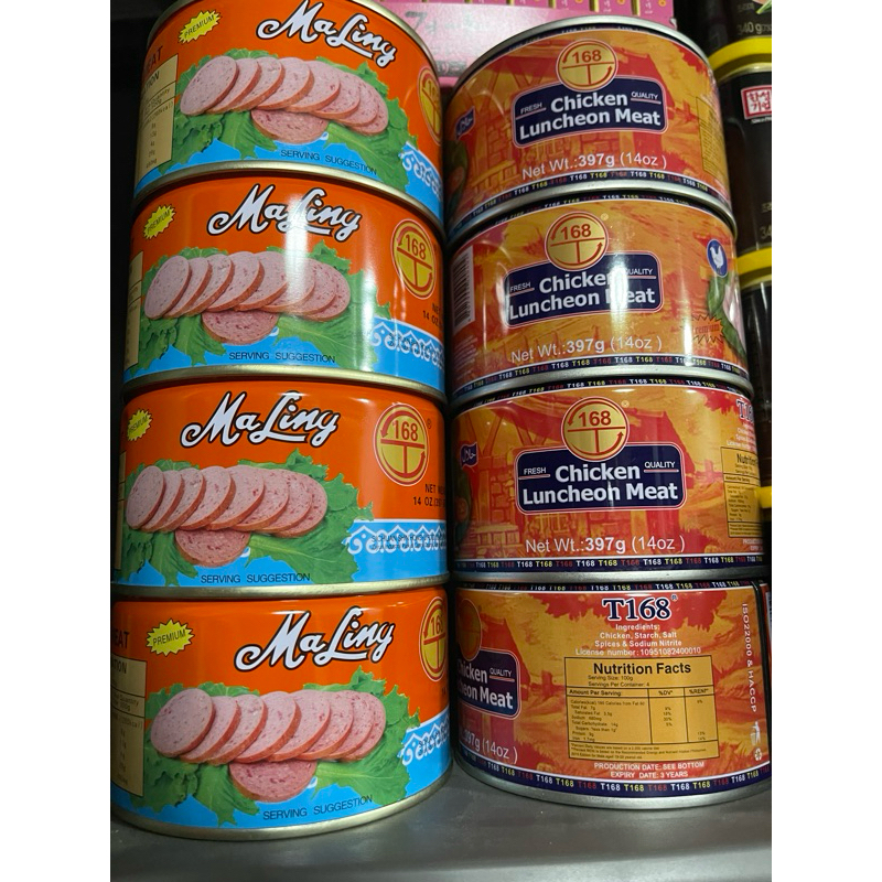Premium MaLing Luncheon Meat | Chicken Lunchen Meat 397g | Shopee ...