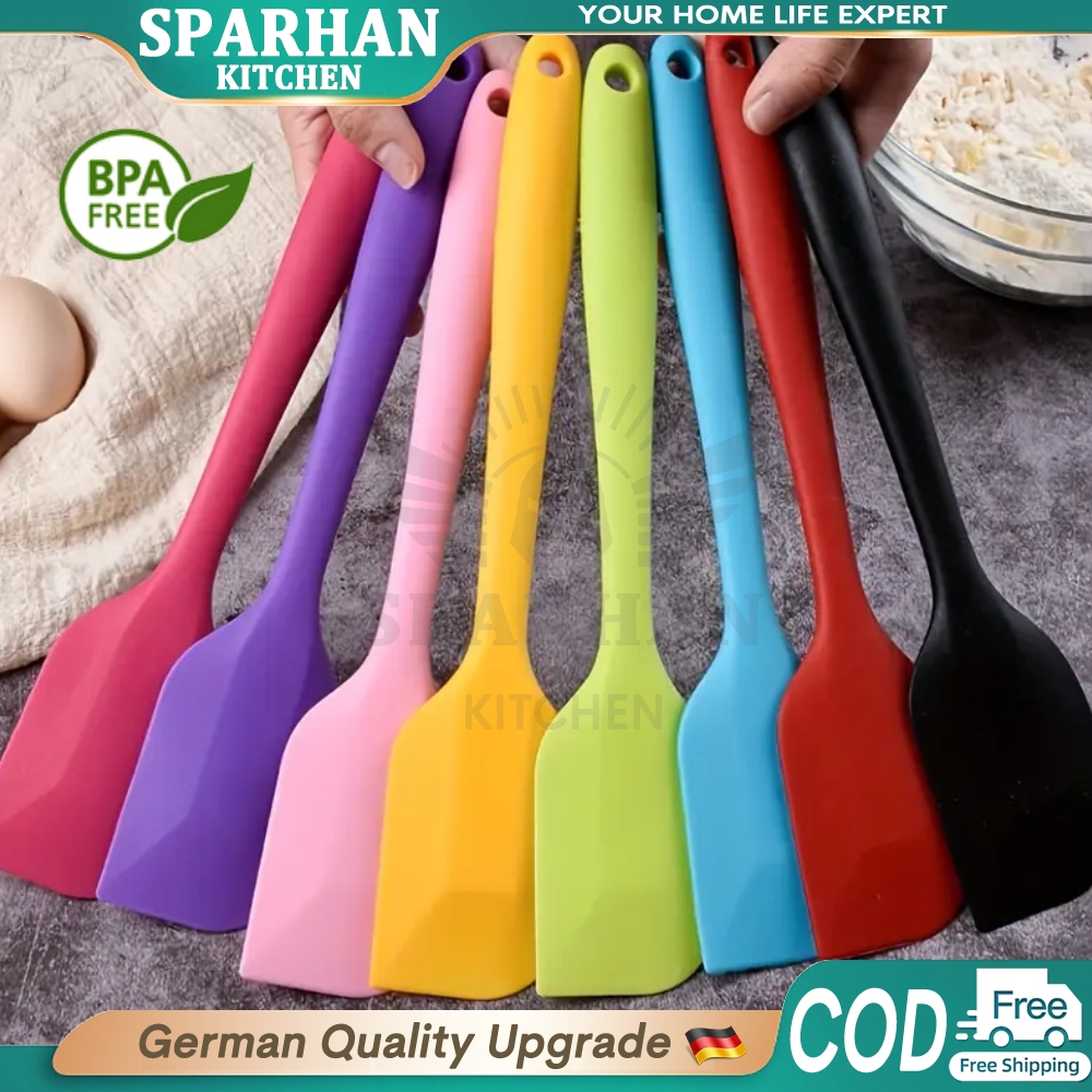 Food Grade Silicone Spatula -Heat Resistant Non-Stick Durable Scraper ...