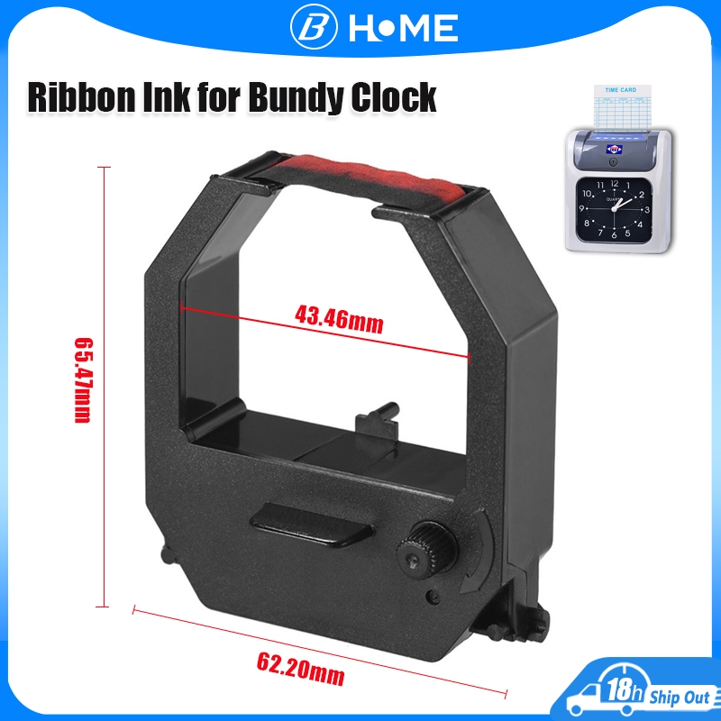 Ribbon Ink for Bundy Clock Time Clock Ribbon Cartridge for Office ...
